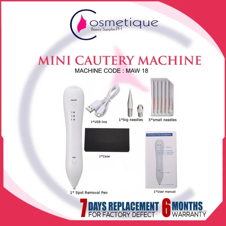 Portable Cautery Pen Warts Removal Facial Machine complete set with ...