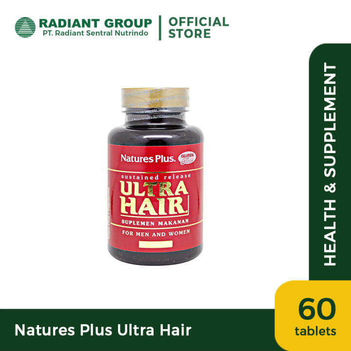 NATURE'S NATURES NATURE PLUS ULTRA HAIR VITAMIN A B VIT E RAMBUT RONTOK BOTAK UBAN PUTIH 60 ...