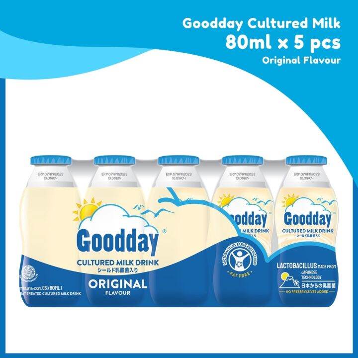 Goodday Cultured Milk Original 80ml X 5 Blue | Lazada PH