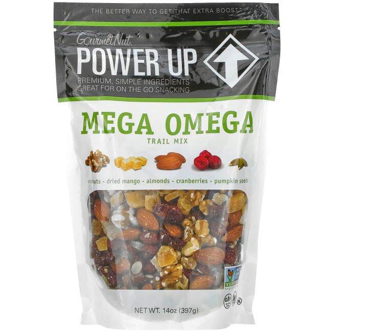 [PRE-ORDER] POWER UP MEGA OMEGA TRAIL MIX 397G – TASTY NUTS DRIED FRUIT ...