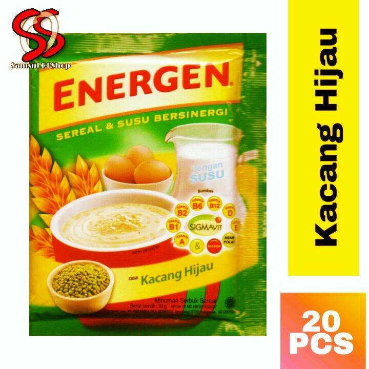 Energen Kacang Hijau Isi 2 Renceng 20 Sachet 35gr | Lazada Indonesia