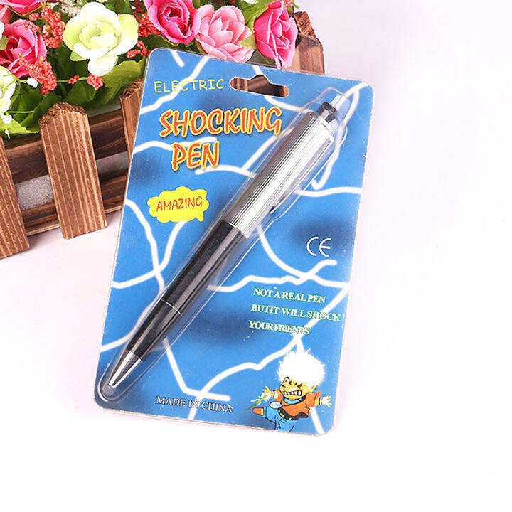 KCY Electric Shock Pen Toy Fun Writable Ball Point Pen Gadget Joke ...