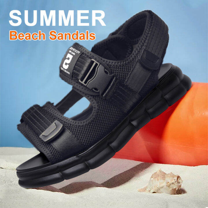 Korean Fashion Men′s Beach Sandals Summer Non-Slip Breathable Beach ...