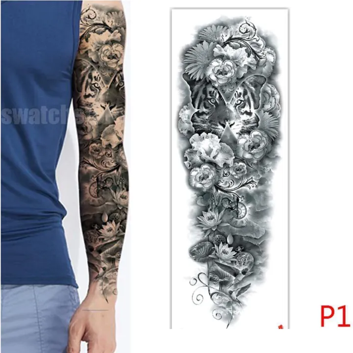 Tato Temporer Tato Tangan Full Sticker Tattoo Temporary | Lazada Indonesia