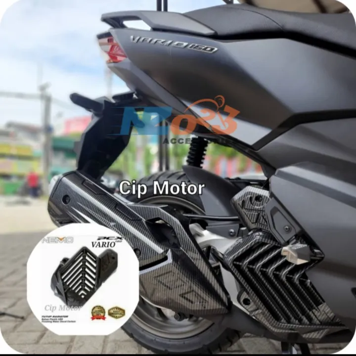 cip Cover Tutup Radiator PCX 160 VARIO 160 Carbon NEMO | Lazada Indonesia