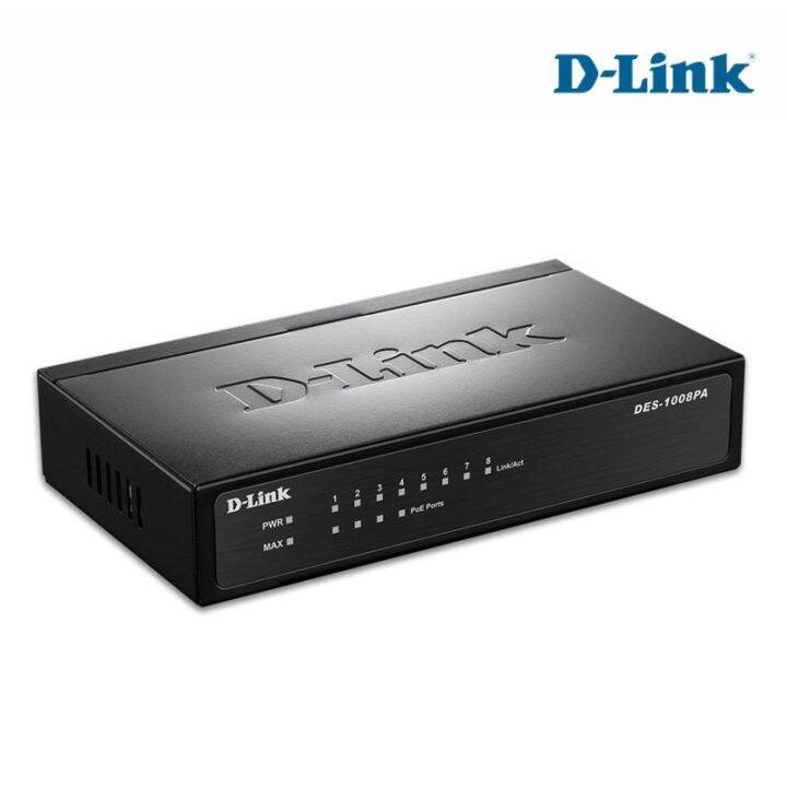 D-LINK 8 PORT FAST ETHERNET POE DESKTOP SWITCH รุ่น DES-1008PA | Lazada ...