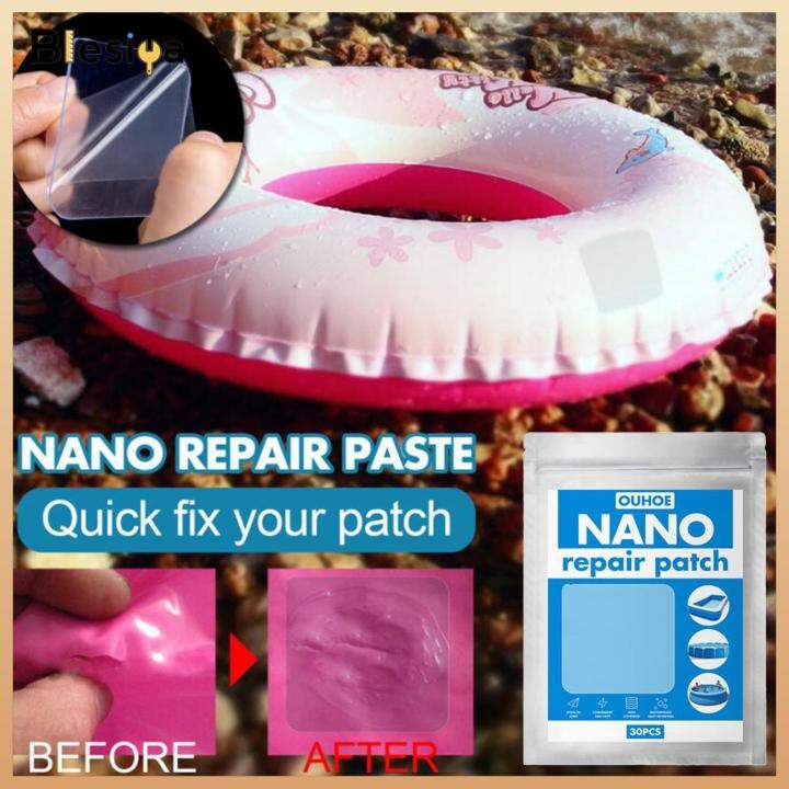 Blesiya Pool Repair Patch Inflatables Puncture Tape Tent Airbed Leak ...