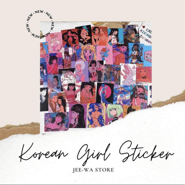 ISI 30 PCS - Stiker Japan Korea Aesthetics Girly Murah | Sticker ...