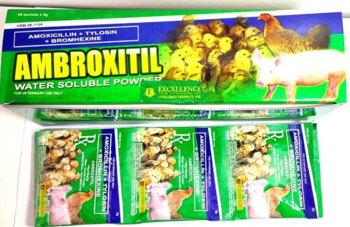[G&G] 12PCS AMBROXITIL POWDER / 5GRAM / PARA SA MANOK NA PANABONG ...