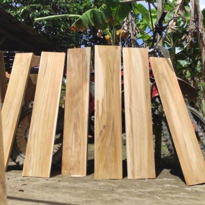 Papan / balok kayu jati 1 x 10 x 70 bisa custom ukuran | Lazada Indonesia