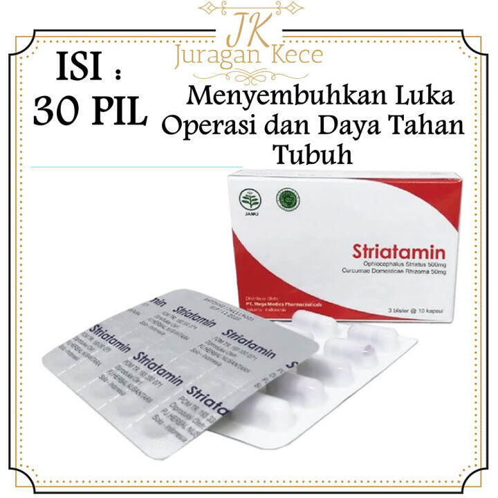 JUKE (1 Box Isi 30 Pil) Striatamin Obat Penyembuh Luka Dalam Bekas ...