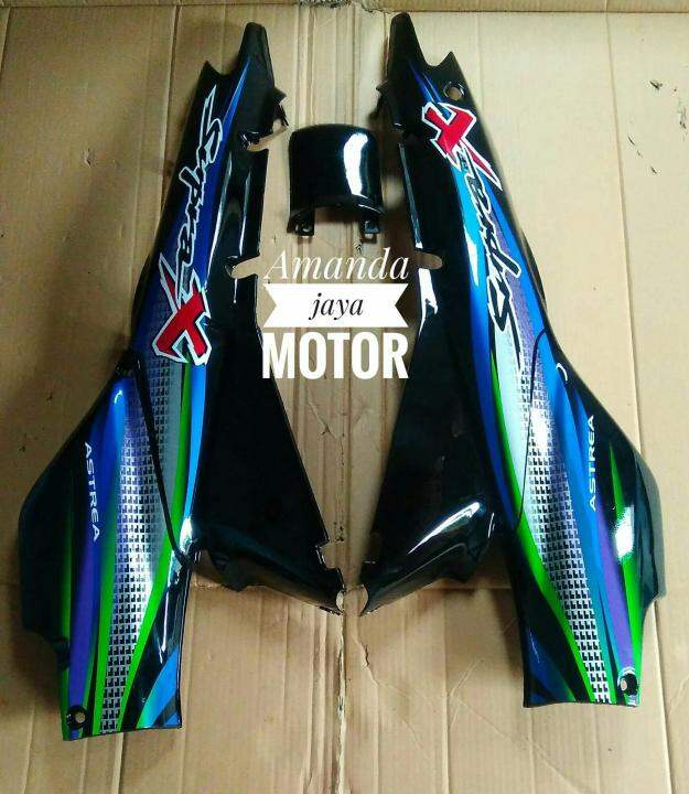 cover body Supra x lama kiri kanan hitam | Lazada Indonesia