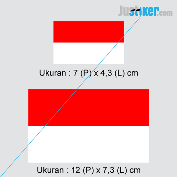Sticker Bendera Indonesia, Indonesian Flag Sticker | Lazada Indonesia