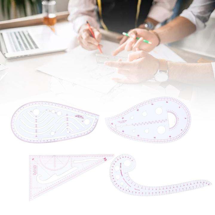 Lovely Homes 4x Multi Purpose French Curve Ruler DIY Tailors Pattern ...