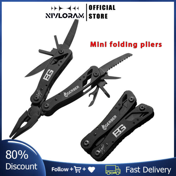 【Buy1 Take1】Multi Multitool Plier Portable Folding Pliers purpose stainless steel blackening ...
