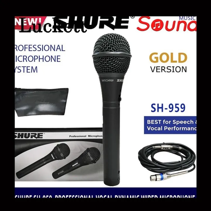 Luckett 【Music.Sound】Shure Sh-959 Professional Vocal Dynamic Wired ...