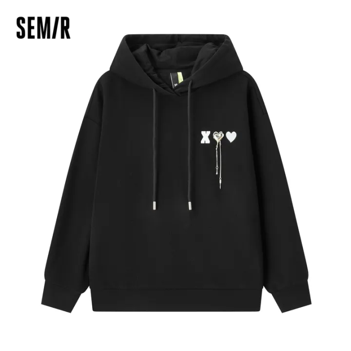 Semir เสื้อยืดผู้หญิง2022ฤดูใบไม้ผลิและฤดูใบไม้ร่วงใหม่ญี่ปุ่นแนวโน้มรอบคอด้านบนหลวมสตรี H ...