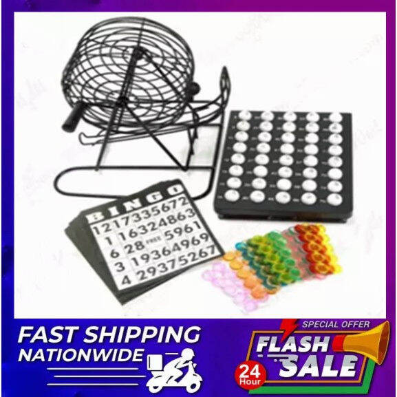 Bingo Balls Family Bingo Game Set With 90 Balls & Reusable Cards ...
