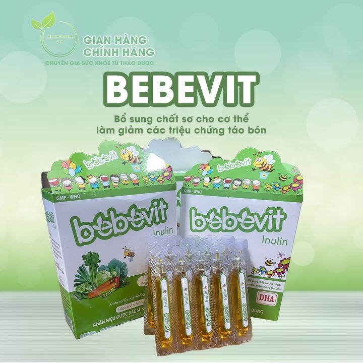Bebevit inulin bổ sung chất xơ, hỗ trợ táo bón, đầy hơi, chướng bụng ...