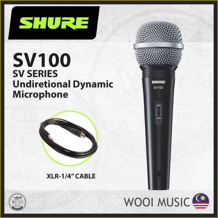 Shure SV100 SV Series Undirectional Dynamic Vocal Microphone | Lazada