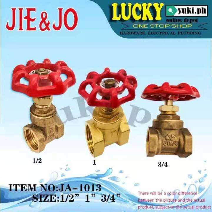 JA-1013 Brass Gate Valve Water Switch 1/2..3/4..1 | Lazada PH