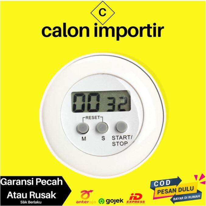 Timer Coocking Alarm Masak Dapur 5 Color Digital Minimalis Time Machine ...