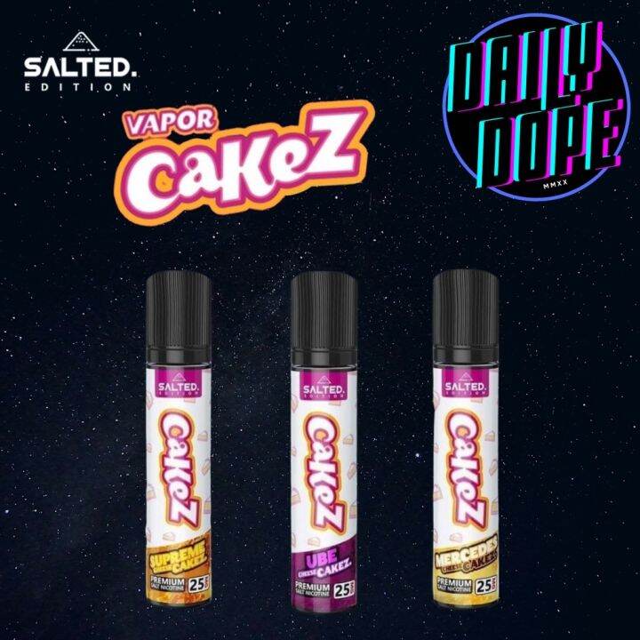 {Legit} CAKEZ Salt Nic 25mg 30ml Vape Juice Vapor Nerdz By Salted ...