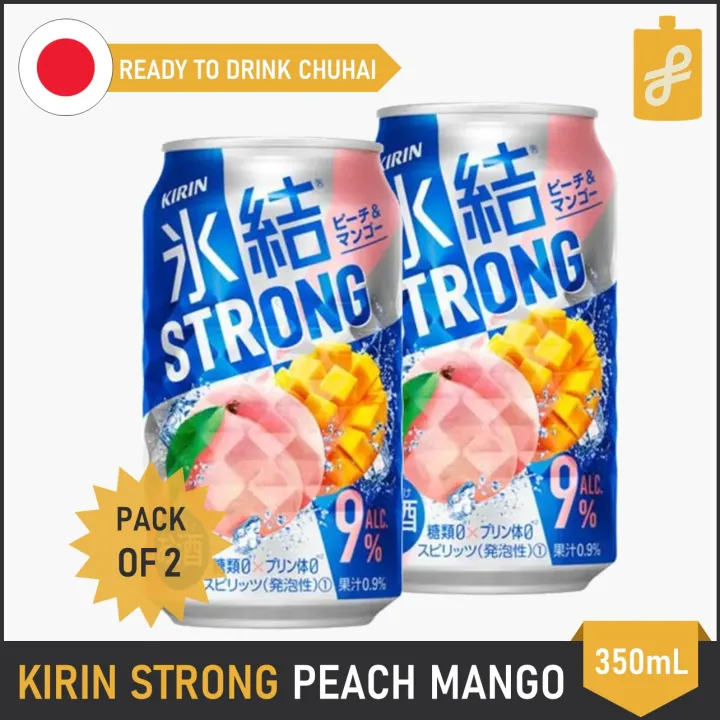Kirin Strong Peach Mango Carbonated Alcoholic Drink 350mL 50% off Exp ...