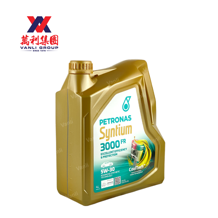 PETRONAS Syntium 3000 FR 5W30 4L Fully Syn Engine Oil API SN, ACEA A5 ...
