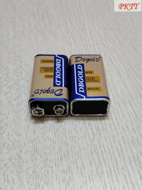 DBGOLDPin 9V 6F22Sử Dụng Cho Các Loại Thiết Bị Dùng Pin 9v Như Đồng Hồ ...