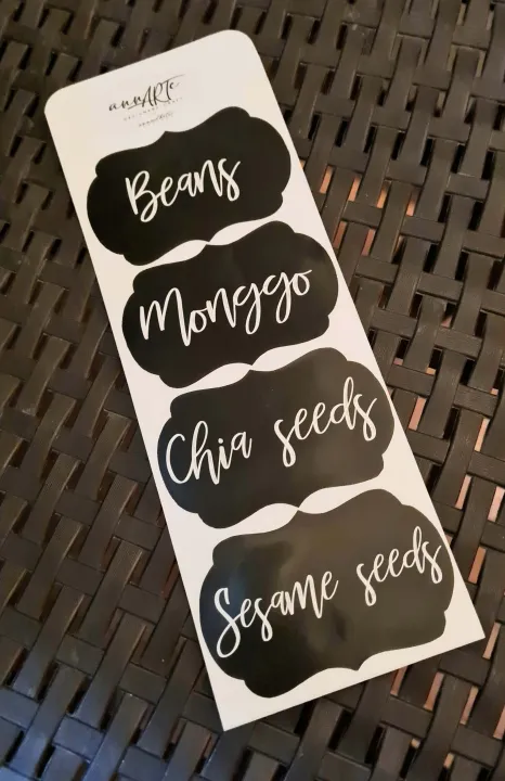 annARTe STICKER LABELS - Beans, Monggo, Chia Seeds, Sesame Seeds ...