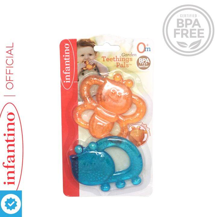 INFANTINO Garden Teething Pals™ 2-Pack (BPA-Free) Water-Filled ...