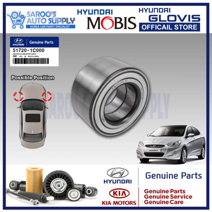 [Genuine][Front] Wheel Hub Bearing For Hyundai Accent , 2011-2018 , Original Hyundai Parts ...