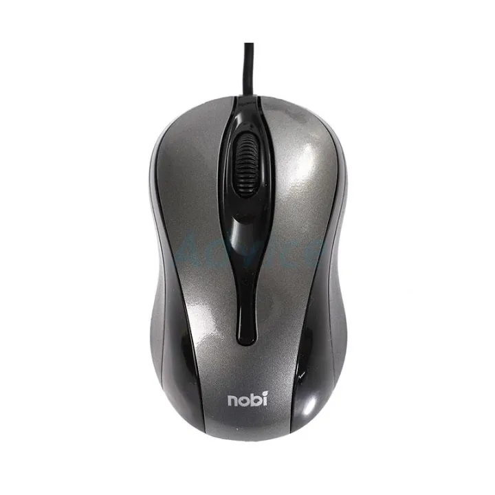 NOBI เมาส์ USB Optical Mouse (NM-41) Gray/Black | Lazada.co.th