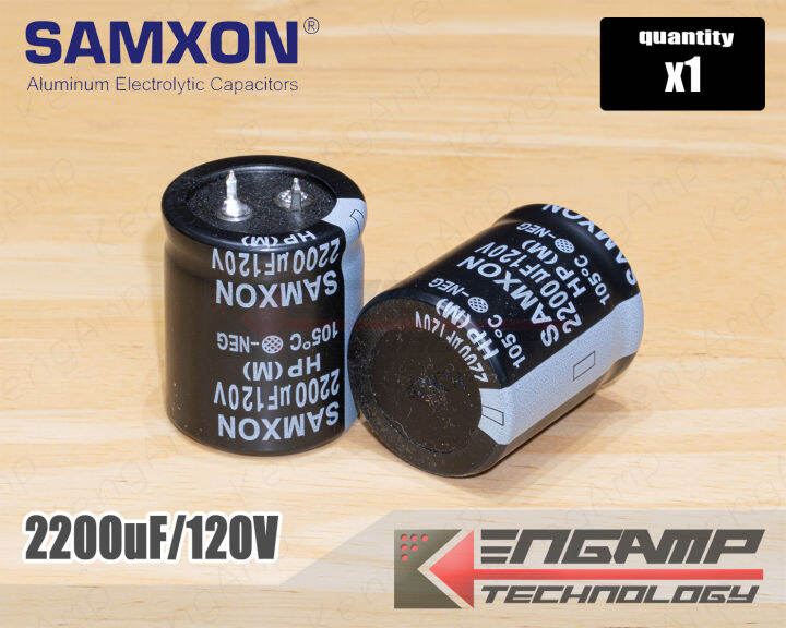 (1ตัว) [E-CAP] 2200uf/120V 105 C SAMXON 30x36.5 P=10mm | Lazada.co.th