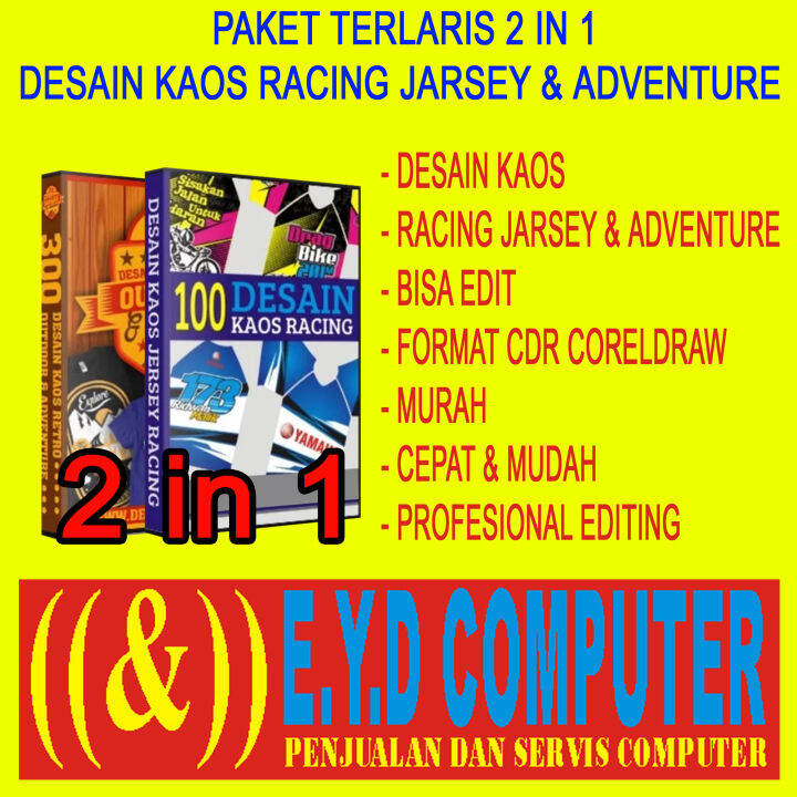 PAKET 2 IN 1 DESAIN KAOS RACING JARSEY & RETRO ADVENTURE OUTDOOR ...
