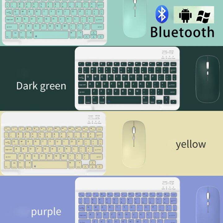 10 inch Universal Wireless Bluetooth Keyboard Universal Bluetooth Mouse ...