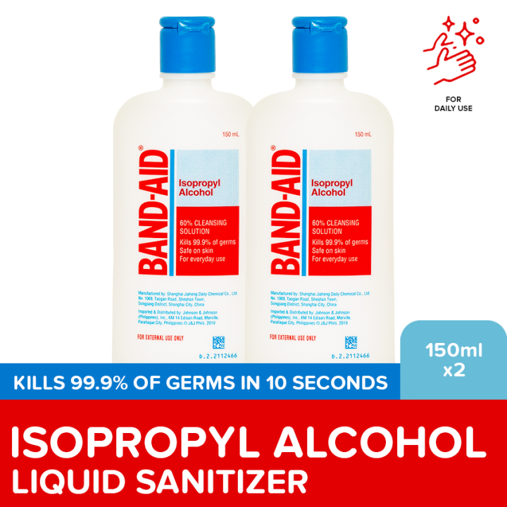 [FIRST AID] Band-Aid Isopropyl Alcohol 150ml x 2 | Lazada PH