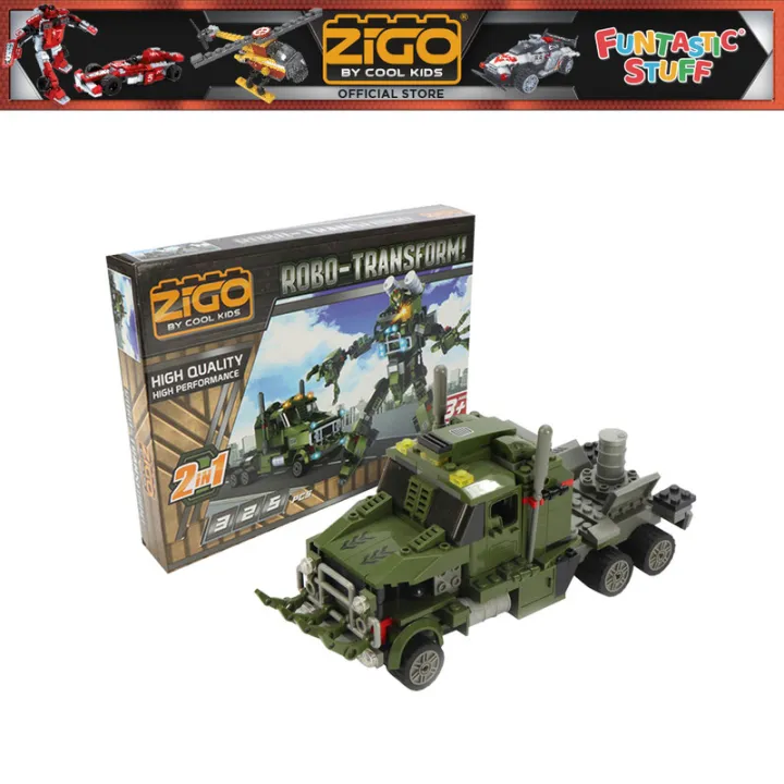 ZIGO 2 in 1 Army Robo Transform Blocks, Toys for Kids, Robot Blocks ...