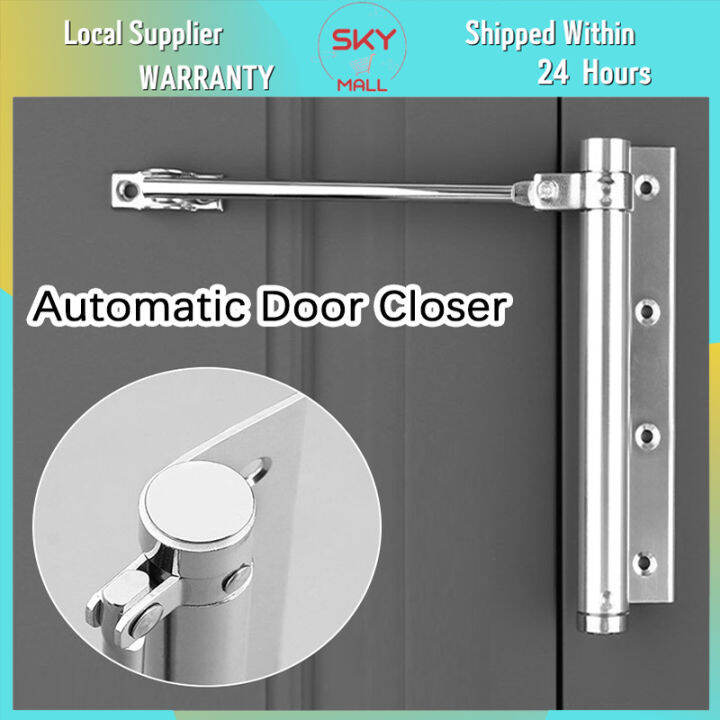Stainless Steel Automatic Door Closer Adjustable Automatic Door Spring ...