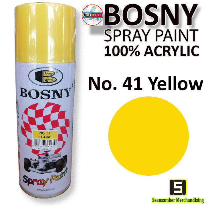 Bosny Spray Paint Solid Colors 100 % Acrylic | Lazada PH