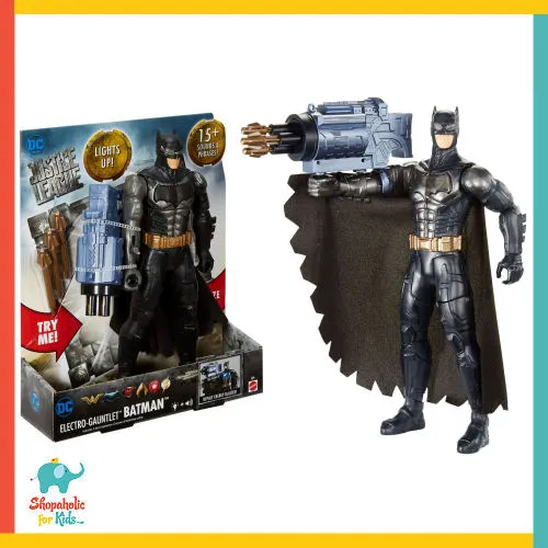 DC Comics Justice League Electro-Gauntlet Batman Figure with Lights ...