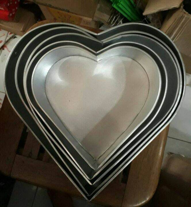 loyang hati 20 cm cetakan kue tumpeng bentuk love heart love jantung ...