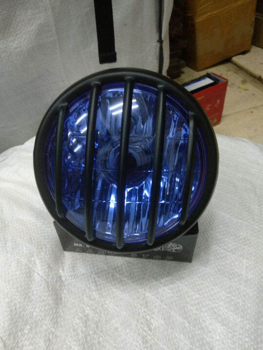 HEADLAMP LAMPU DEPAN MOTOR BULAT VARIASI CUSTOM MODEL BATOK GARIS ...