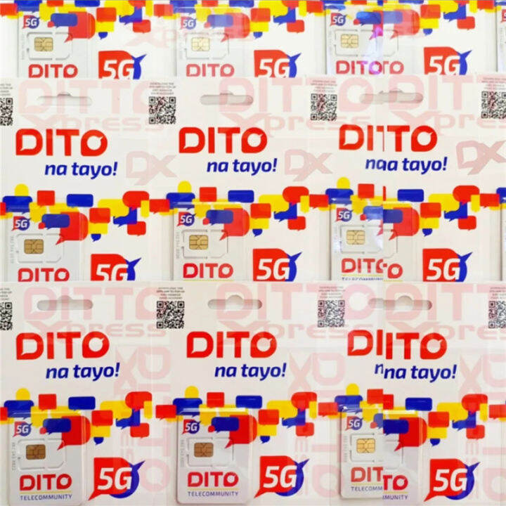 【dvk】sim Dito Globe Smart Tnt 5g Network Series Brand New And Sealed Sim
