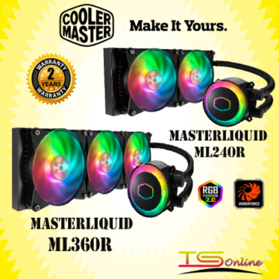 Cooler Master Masterliquid ML240R/ML360R RGB AIO CPU COOLER | Lazada