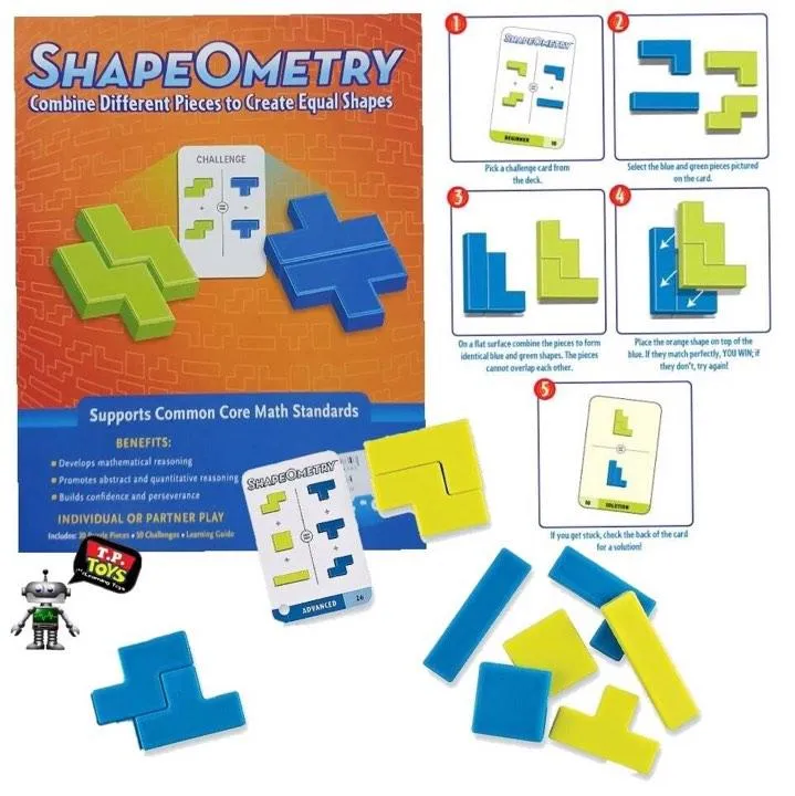 T.P.YOYS ShapeOmetry เกมพัฒนาสมอง มิติสัมพันธ์ IQ GAME | Lazada.co.th