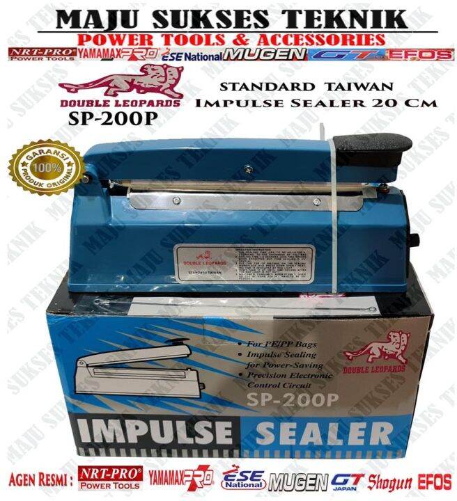 Double Leopard SP 200P Mesin Press Plastik Impulse Sealer 20 Cm " Standard Taiwan " | Lazada ...