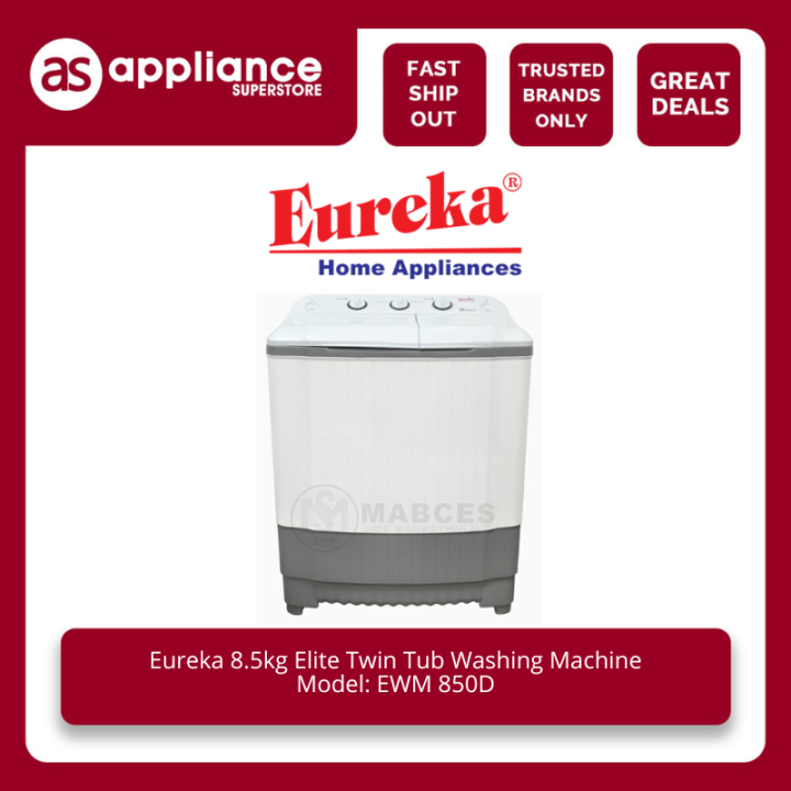Eureka 8.5kg Elite Twin Tub Washing Machine EWM 850D | Lazada PH