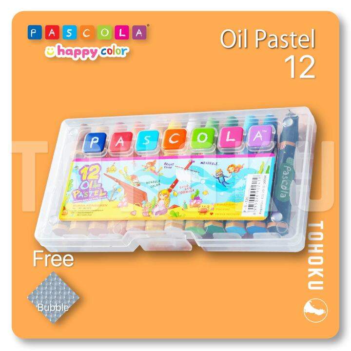 Pascola Oil Pastel 12 Warna - Crayon Pascola | Lazada Indonesia